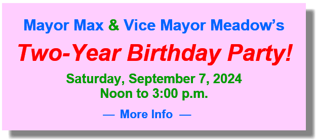 Mayor Max of Idyllwild, California